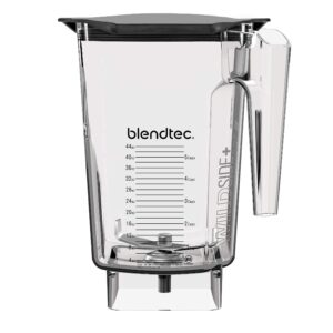 Blendtec 40-630-62 Clear WildSide+ Jar with Black Hard Lid