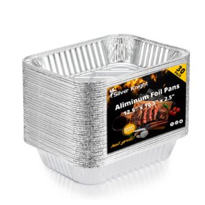 9x13 aluminum pans disposable foil pans (10-pack), half size deep steam table pans extra thick for baking, cooking, roasting, heating …