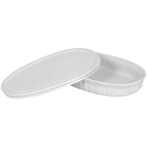 corningware french white 23-ounce oval dish