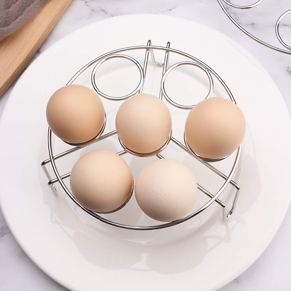 Egg Steamer Rack, Alamic Egg Rack Steamer Trivet Basket Stand for Instant Pot 3 Quart Accessories and Pressure Cooker 3 Qt Accessories, Stainless Steel - 1 Pack