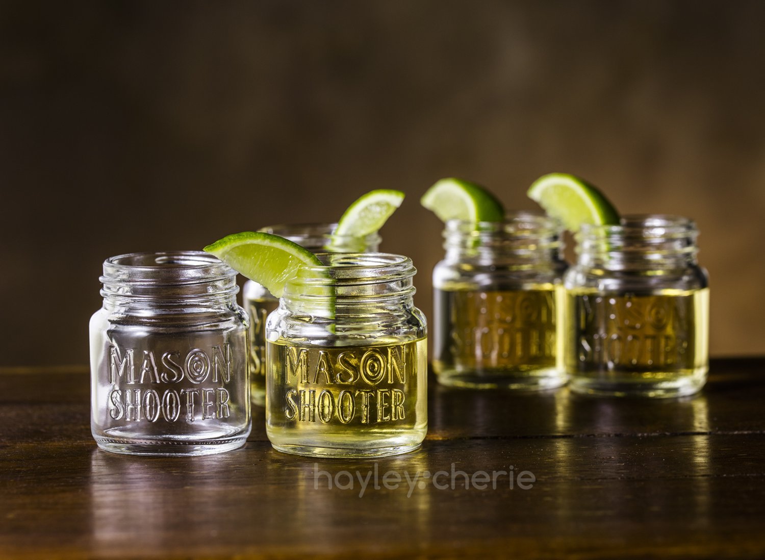 Hayley Cherie Mason Jar Shot Glasses with Lids (Set of 8) Mini Mason Shooter 2oz for Drinks, Liquor, Favors, Desserts, Parties, Birthdays, Gifts