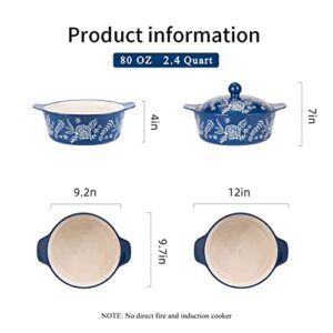 Wisenvoy Casserole Dish With Lid Casserole Dish Casserole Dishes For Oven Baking Dishes For Oven Ceramic Baking Dish