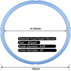 Vnray 3 Pack Silicone Sealing Ring 8 Quart, BPA-FREE and Leak Proof – for IP Pot IP-DUO80