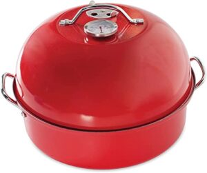 nordic ware 36556 kettle smoker, red