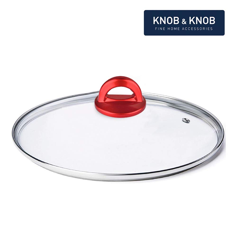 NOKESS Universal Pot Lid Replacement Red Knobs Pan Lid Holding Handles (1 Pack)