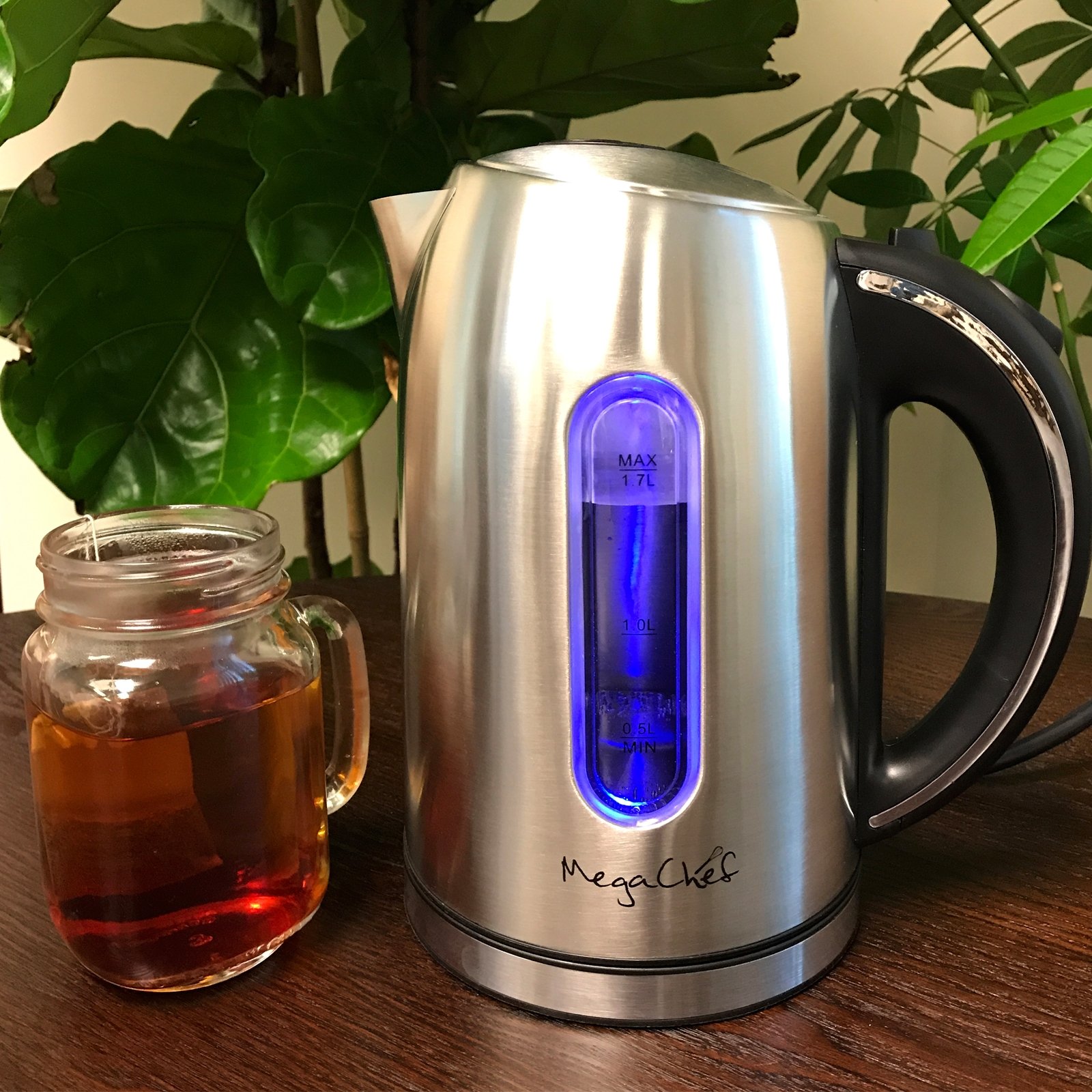 Mega Chef 1.7Lt. Stainless Steel Electric Tea Kettle