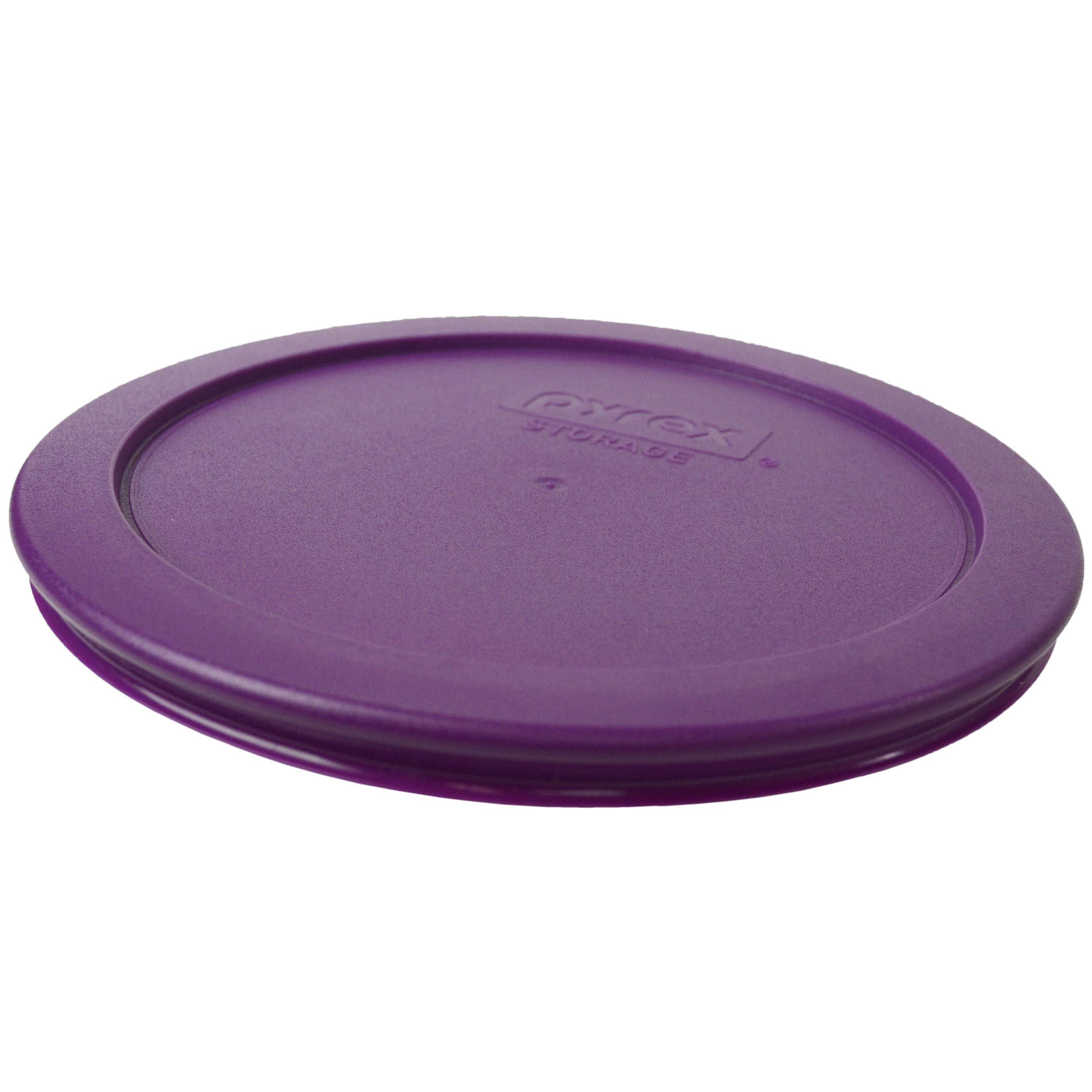 Pyrex (1) 7202-PC 1-Cup Olive Green, (1) 7201-PC 4-Cup Thistle Purple, & (1) 7200-PC 2-Cup Butter Yellow Plastic Replacement Lid, Made in USA