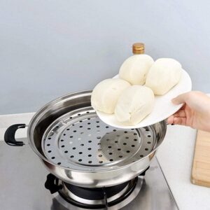 9.5in Steamer Rack, Stainless Steel Round Steaming Tray Canner Steaming Rack Food Vegetable Steam Tray for Pressure Cooker Pot