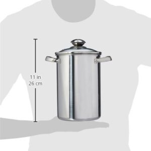 Norpro 573 Stainless Steel Vertical Cooker/Steamer, 3 Piece Set, 10in/25.5cm, as shown