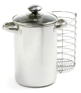 norpro 573 stainless steel vertical cooker/steamer, 3 piece set, 10in/25.5cm, as shown