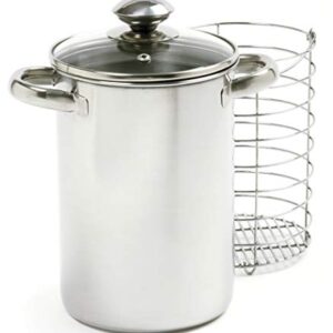 Norpro 573 Stainless Steel Vertical Cooker/Steamer, 3 Piece Set, 10in/25.5cm, as shown