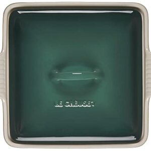 Le Creuset Stoneware Heritage Covered Square Casserole, 9-Inch, Artichaut