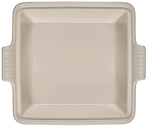 Le Creuset Stoneware Heritage Covered Square Casserole, 9-Inch, Artichaut