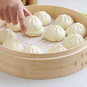 JapanBargain 2224, Large Chinese Bamboo Steamer Steaming Basket for Vegetable Seafood Dim Sum Dumpling Bun Egg , 12-inch