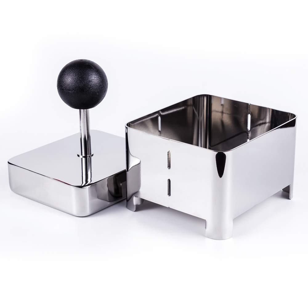 Raw Rutes - Tofu Press (Ninja) - Remove Water from Tofu OR Make Your Own Tofu or Paneer - USA Made from Stainless Steel