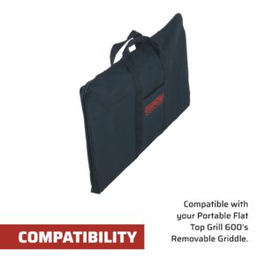 Camp Chef FTG600P Griddle Carry Bag - Easily Carry the Portable Flat Top Grill 600's Removable Griddle - Carefully Transport Your Griddle - Durable, Secure Carry Bag