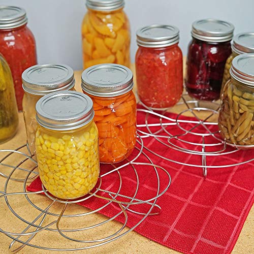 Southern Homewares Canning Rack Reversible Stacking System - For Pressure Cooking Canning Mason Jars Food Storage - 2 Pack