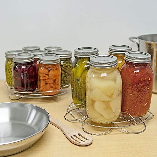 Southern Homewares Canning Rack Reversible Stacking System - For Pressure Cooking Canning Mason Jars Food Storage - 2 Pack