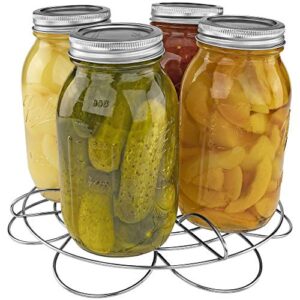 Southern Homewares Canning Rack Reversible Stacking System - For Pressure Cooking Canning Mason Jars Food Storage - 2 Pack