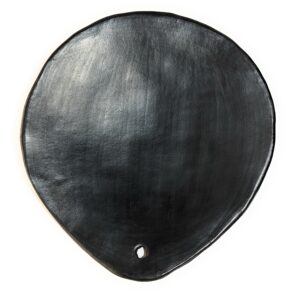 Comal for Tortillas 10 Inches Cayana Grill Griddle Pan Black Clay, 100% Handcraft Organic Cookware and Tableware Enhance Food Flavor and Take Care of our Planet