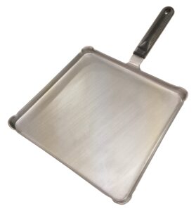 rocky mountain cookware master chef 12 gauge steel griddle, 11" x 11", metal