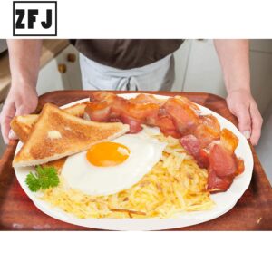 ZFJ Microwave Bacon Cooker, Bacon Tray for Cooking Crispy Bacon in few Minutes Reduces Fat up to 35% for Healthy Breakfast. 10.5 x 6.3 x 5.7 inch