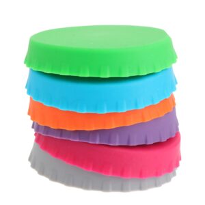 Tofficu 6pcs Silicone Can Cover Coke Can Covers Standard Beverage Can Covers Beverage Can Lids Soda Lid Protectors