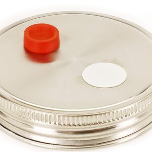 Mushroom Jar Lid for Grain Spawn Stainless Steel Metal Wide Mouth (6 Pack)