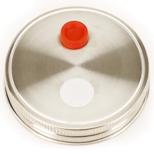 Mushroom Jar Lid for Grain Spawn Stainless Steel Metal Wide Mouth (6 Pack)