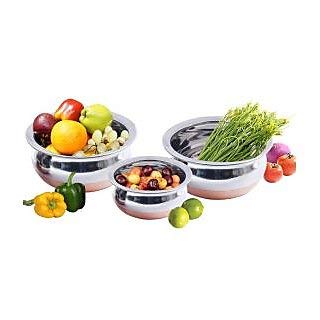 ROYAL SAPPHIRE Stainless Steel Copper Bottom Handi Pot 6 Piece Set With lids and Free Serving Spoon