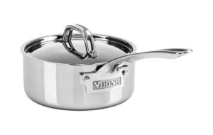 viking culinary 4013-2002 3-ply sauce pan, 2 quart, stainless steel