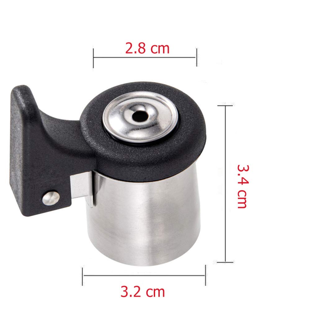 YARDWE Tea Kettle lound Whistle Kettle Whistle Replacement Water Boiling Kettle Nozzle Stainless Steel Teapot Spout Tip Kettle Warning Tea Kettle Whistling Parts（1.57X1.26X1.10in）