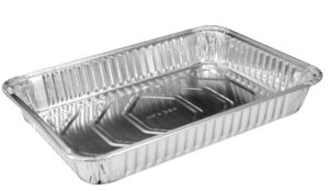 handi-foil 13" x 9" oblong aluminum foil disposable cake pan - ref # 394 (pack of 12)