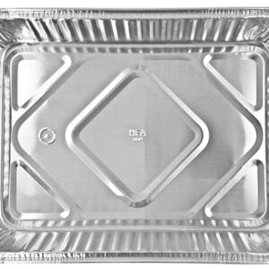 Handi-Foil 13" x 9" Oblong Aluminum Foil Disposable Cake Pan - REF # 394 (Pack of 12)