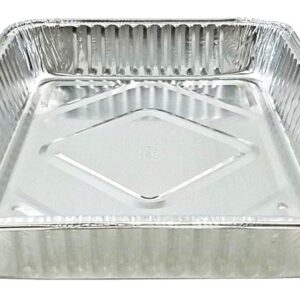 Handi-Foil 13" x 9" Oblong Aluminum Foil Disposable Cake Pan - REF # 394 (Pack of 12)