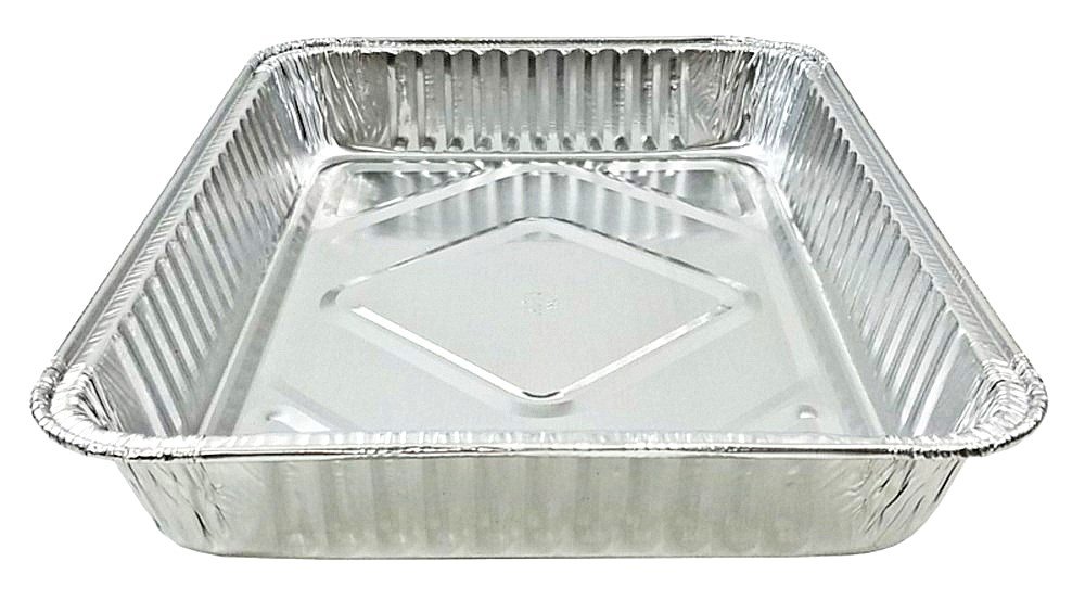 Handi-Foil 13" x 9" Oblong Aluminum Foil Disposable Cake Pan - REF # 394 (Pack of 12)