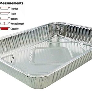 Handi-Foil 13" x 9" Oblong Aluminum Foil Disposable Cake Pan - REF # 394 (Pack of 12)