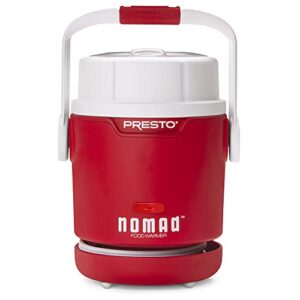 presto 06015 nomad mason traveling, portable food warmer, 1 pint jar, red