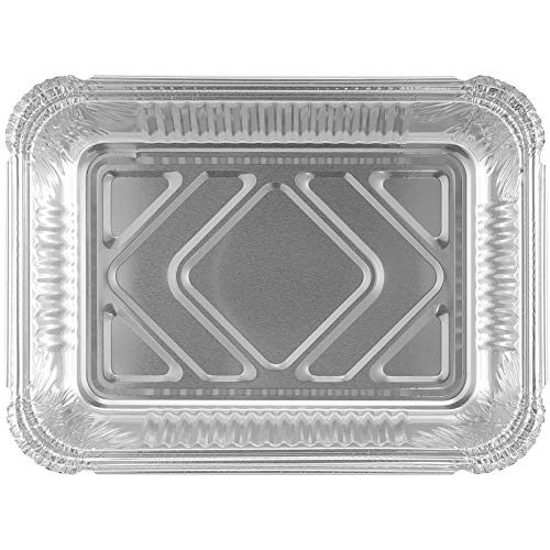 ZEONHAK 125 Pack 5 X 7 x 2 Inches Foil Pans with Lids, Disposable Aluminum Pans With Lid, Take Out Foil Pans Great for Baking, Cooking, Storing, Heating, Prepping Food