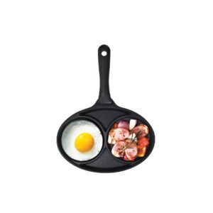 kitchen flower 2 space non-stick coated egg pan