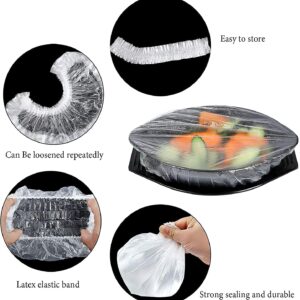 Fresh Keeping Bags, Plastic Sealing Bags Food Cover, Universal Kitchen Wrap Seal Fresh Keeping Caps Fresh Keeping Bags Covers,Plastic Stretchable Food Covers for Leftover And Meal Prep (100PCS)