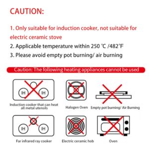 Induction Cooktop Protector Mat 2 Pieces for Induction Cooker Scratch Protector Mat Silicone Mat for Induction Cooktop Grey 21cm