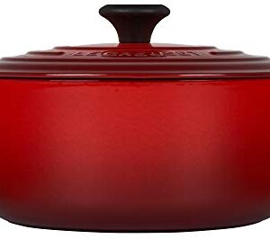 Le Creuset Enameled Cast Iron Signature Round Dutch Oven, 5.5 qt., Cerise