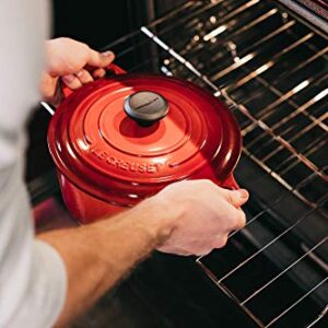 Le Creuset Enameled Cast Iron Signature Round Dutch Oven, 5.5 qt., Cerise