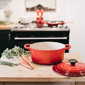 Le Creuset Enameled Cast Iron Signature Round Dutch Oven, 5.5 qt., Cerise