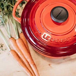 Le Creuset Enameled Cast Iron Signature Round Dutch Oven, 5.5 qt., Cerise