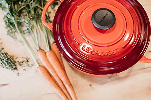 Le Creuset Enameled Cast Iron Signature Round Dutch Oven, 5.5 qt., Cerise