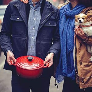 Le Creuset Enameled Cast Iron Signature Round Dutch Oven, 5.5 qt., Cerise