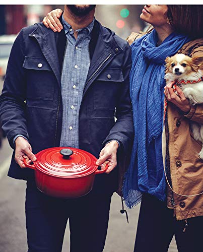 Le Creuset Enameled Cast Iron Signature Round Dutch Oven, 5.5 qt., Cerise