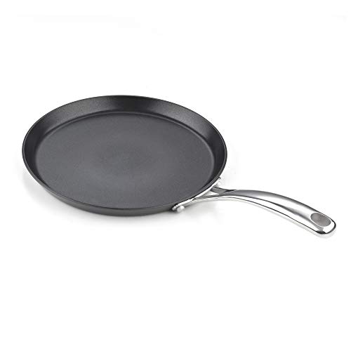 Cooks Standard Nonstick Hard Anodized 9.5-inch 24cm Crepe Griddle Pan, Black